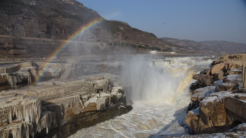 Paysage hivernal de la cascade Hukou, en Chine - CGTN