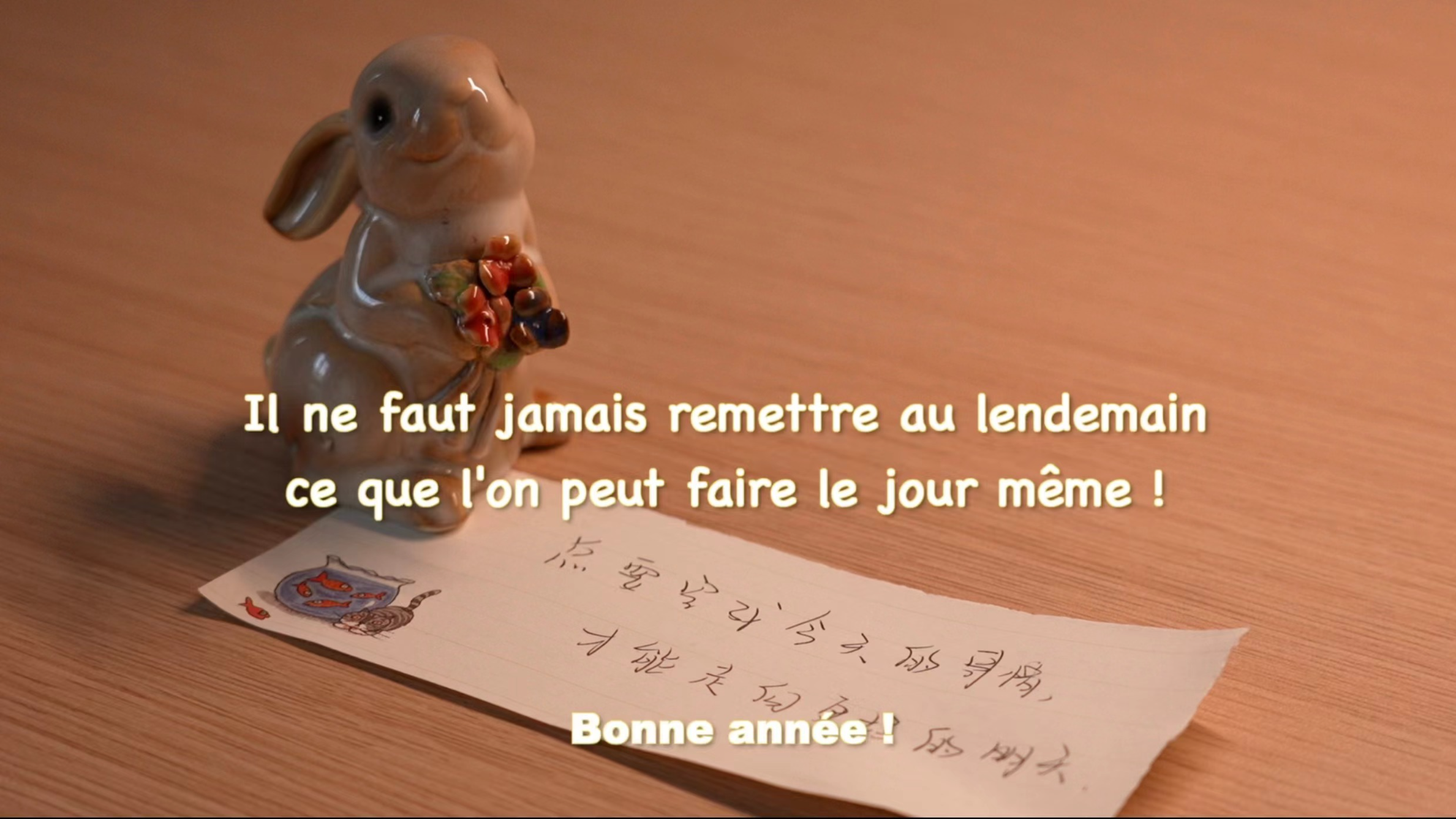 NOUVEL AN : il ne faut jamais remettre au lendemain ce que l'on peut ...