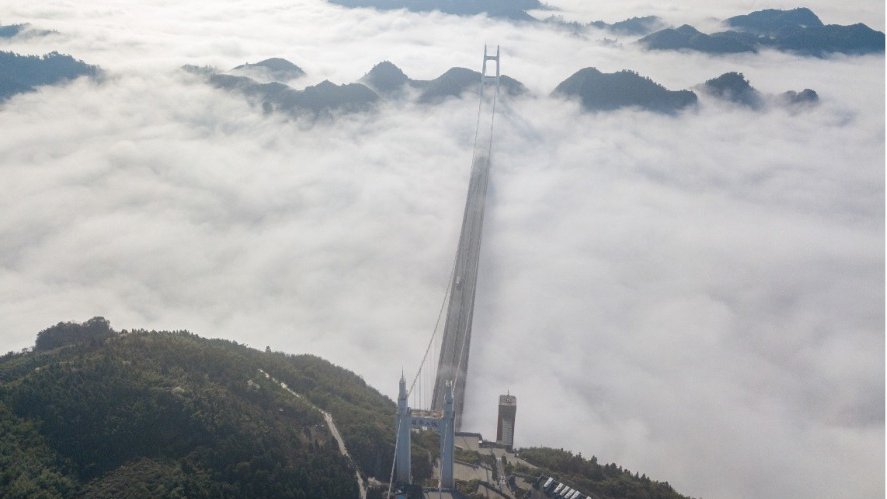 Vue superbe aérienne d'un pont chinois ! - CGTN