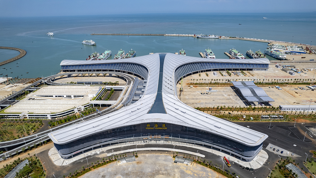 Haikou : le projet de centre de transport du nouveau port maritime ...