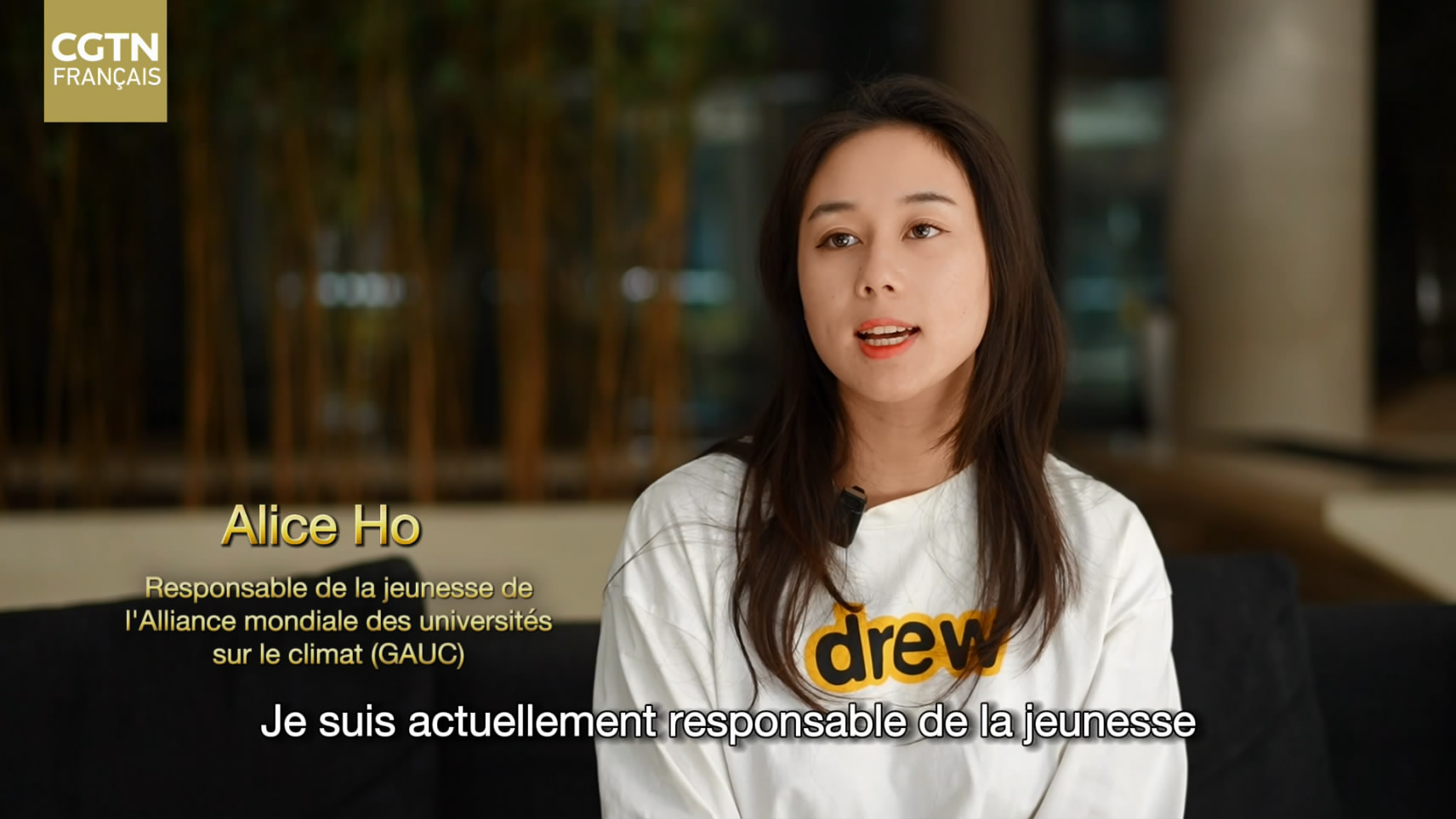 Interview d'Alice Ho, responsable de la jeunesse de l'Alliance mondiale ...