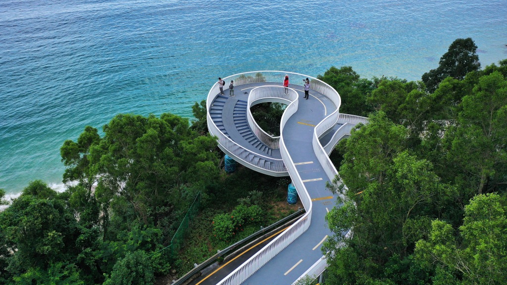 Chine : la promenade le long de la baie de Dapeng à Shenzhen est ...