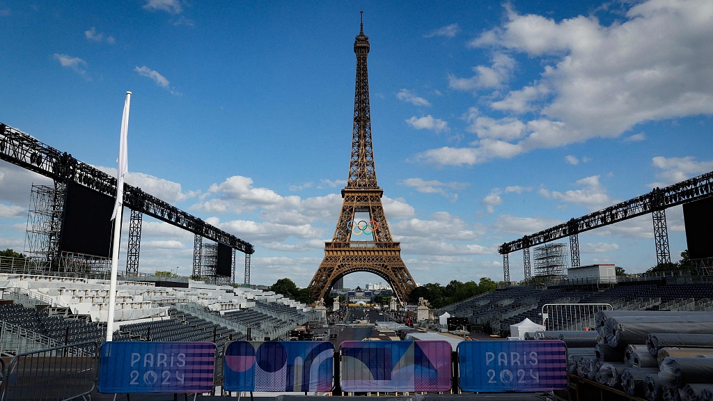 JO de Paris 2024 : le stade du Parc des Champions en construction - CGTN