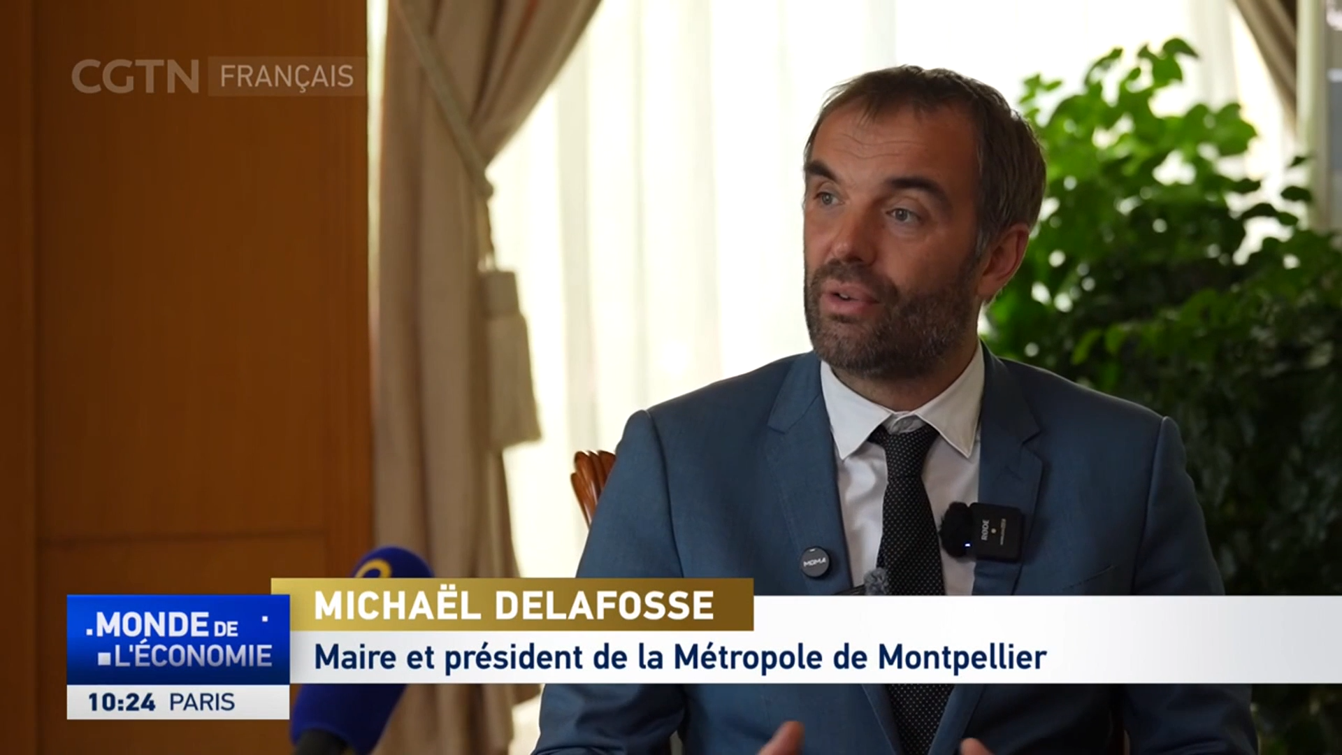 Visite du maire de Montpellier à Chengdu - CGTN
