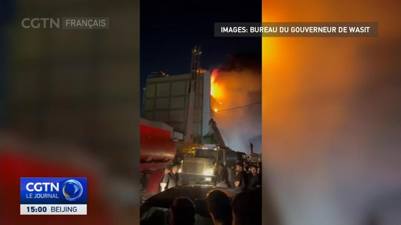 Un incendie majeur à Al-Kut, dans l'est de l'Irak, fait près de 50 ...