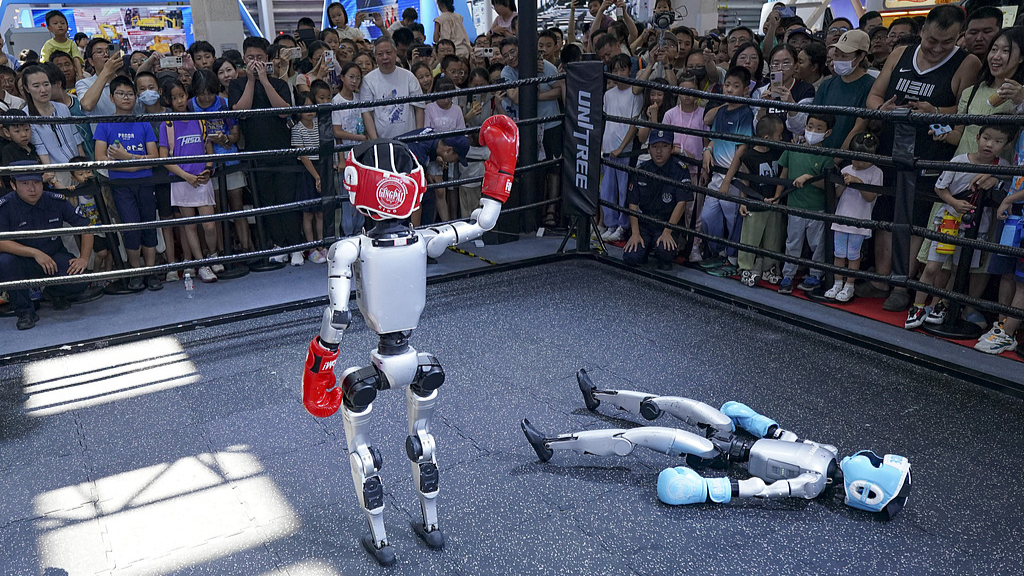 WRC 2025 : le robot de combat d'Unitree défie tous ses adversaires ! - CGTN