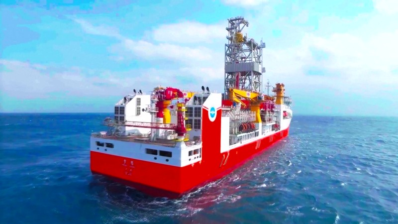 Navire chinois de forage océanique Mengxiang : un outil d'exploration ...